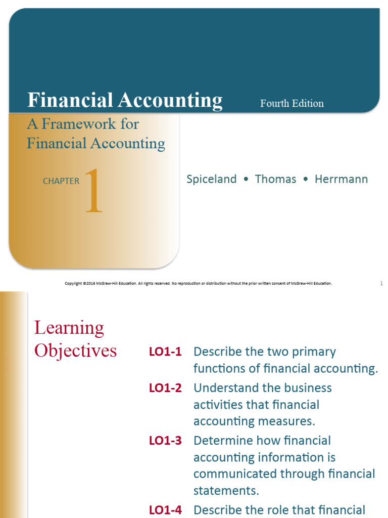 Chapter 1 A Framework For Financial Accounting KKF2018 | PDF