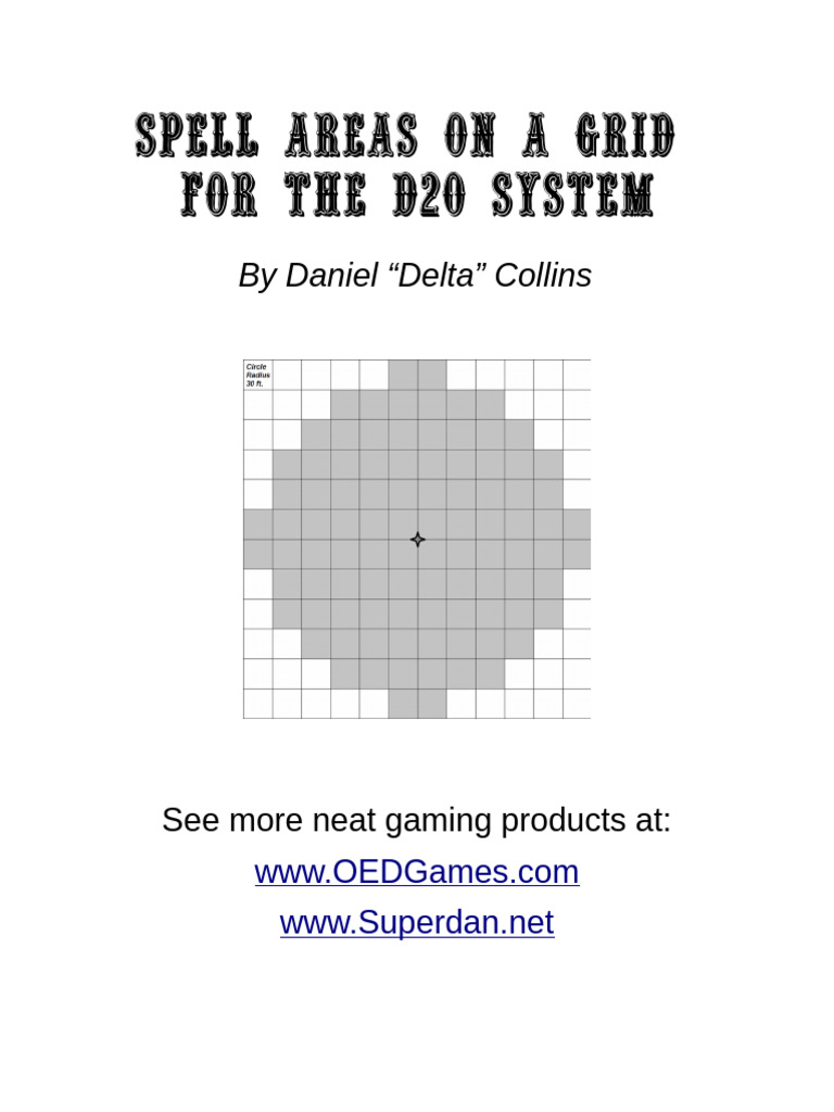 Área de Magias No Grid DND 5e | PDF