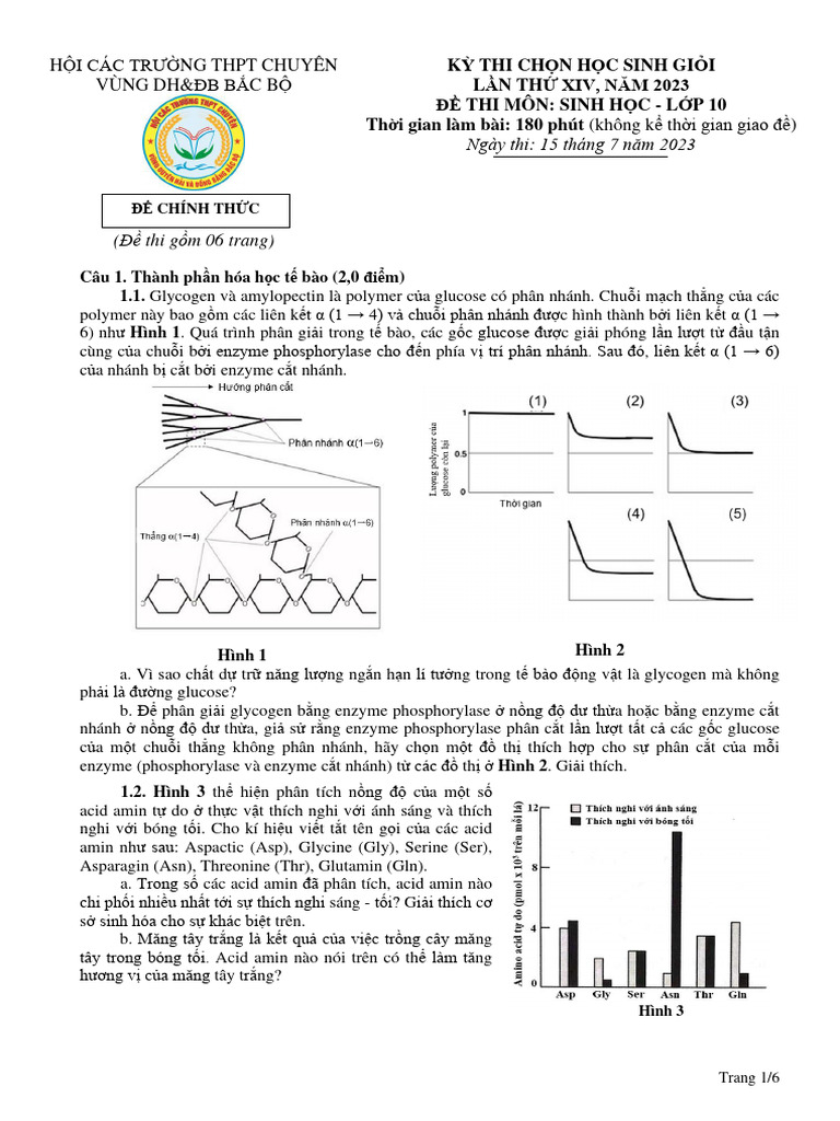 00 SINH HỌC 10 DHBB TN 2023 ĐỀ nộp | PDF