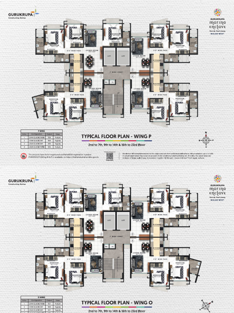 Marina Floor Plan O & P | PDF