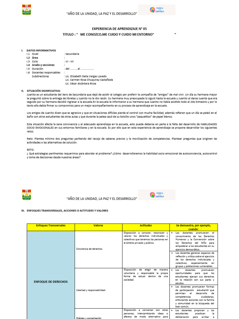Modelo de Unidad de Aprendizaje 05 2023 Actualizado | PDF