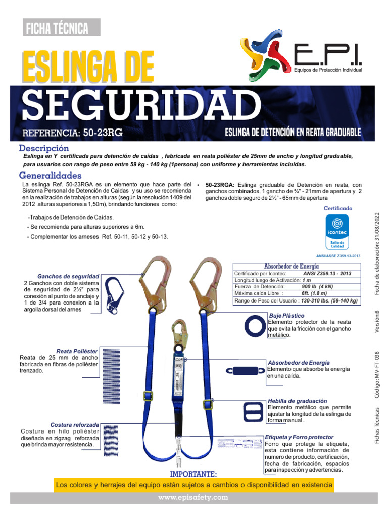 Eslinga De: Seguridad | PDF | Materiales