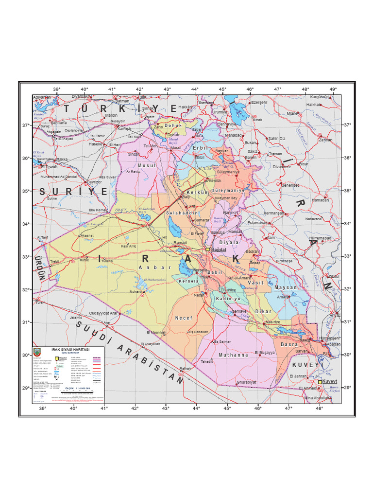 Irak Siyasi Haritasi 1559 | PDF