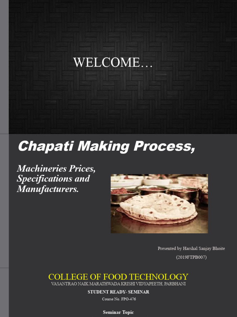 Chapati Making Machine | PDF