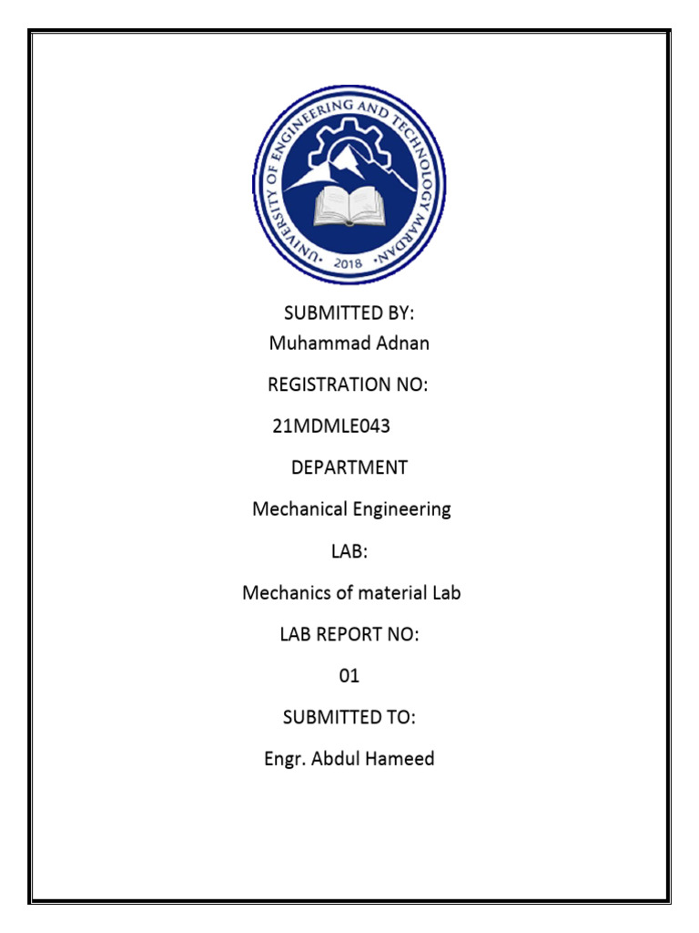 Lab Report # 01 | Download Free PDF | Hardness | Building Engineering