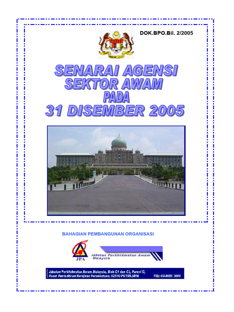Senarai Agensi Sektor Awam 2005 | PDF | Pengelolaan Keuangan & Uang