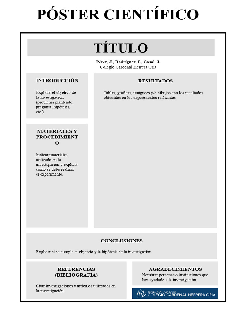 Poster Cientifico | PDF | Ciencia y matemáticas