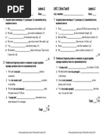 Brainy 6 Unit 2 Test | PDF