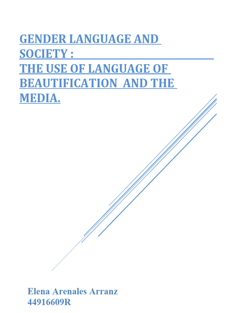 Gender Language and Society Assignment | PDF | Gender | Gender Studies