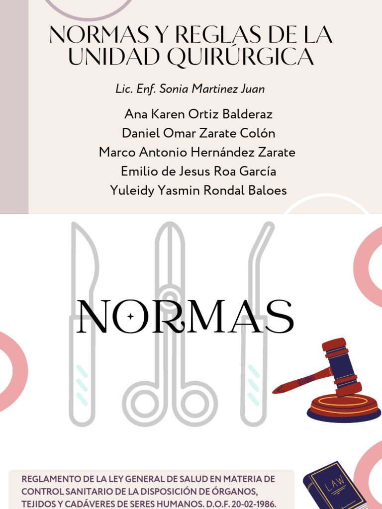 Normas y Reglamentos Quirúrgica - 20230830 - 104915 - 0000 | PDF