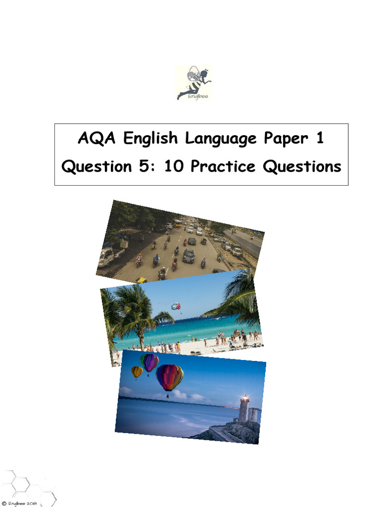 AQA English Language Paper 1 Writing Prompts | PDF | Language Arts ...