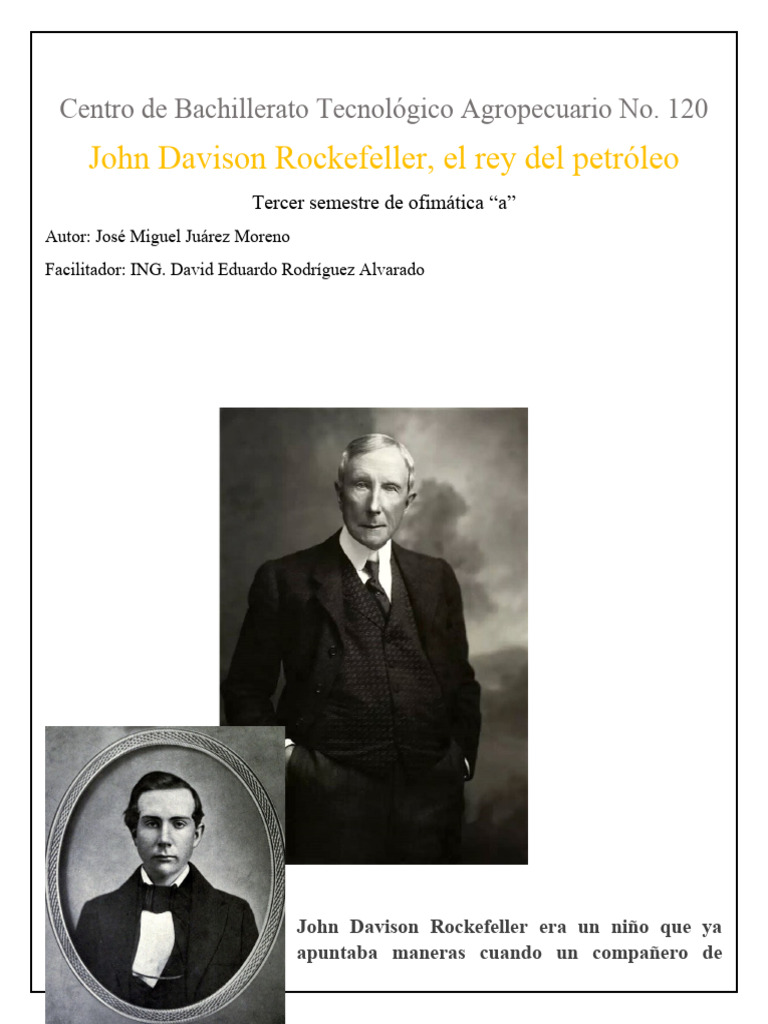 John Rockefeller | PDF | John D. Rockefeller | Petróleo
