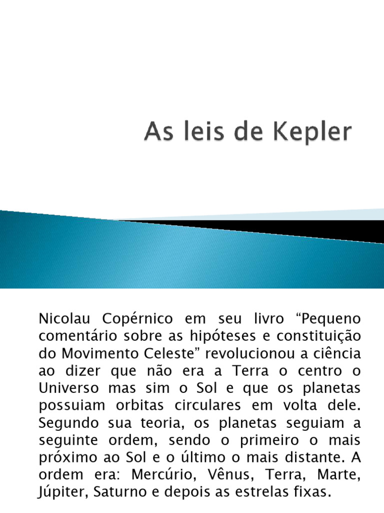 As Leis de Kepler | PDF
