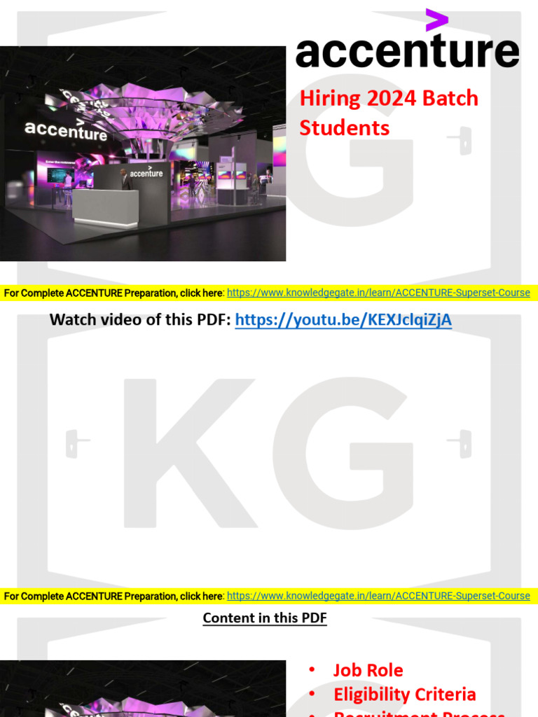 Accenture Recruitment Process, Exam Pattern, Syllabus by Knowledge Gate ...