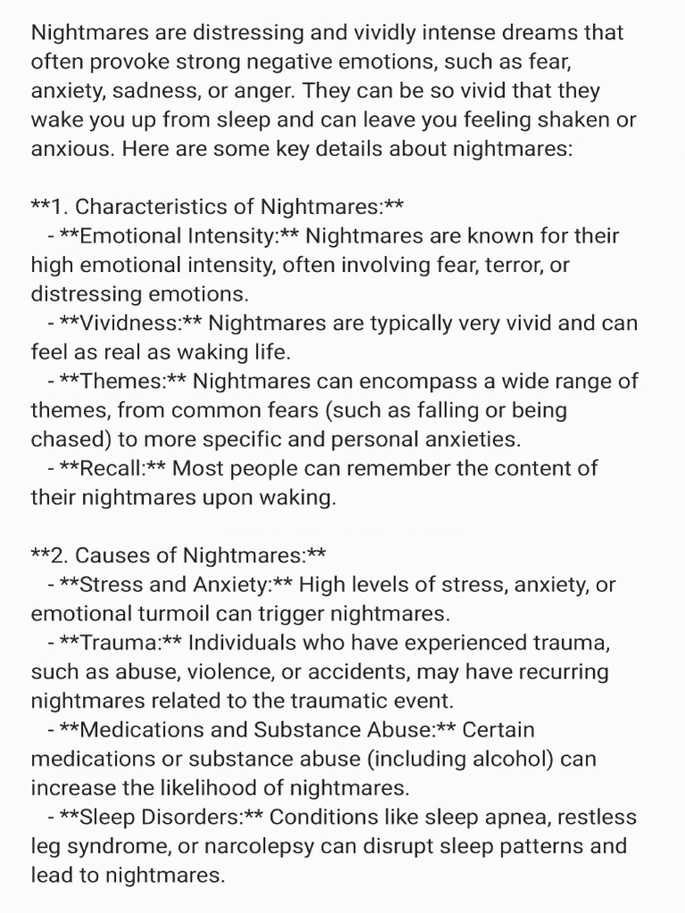 Nightmare | PDF