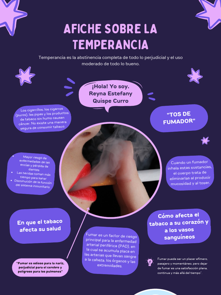 Afiche Sobre La Temperancia | PDF