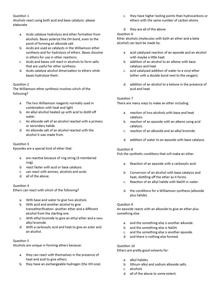 Ochem Ii 137 Items Pdf