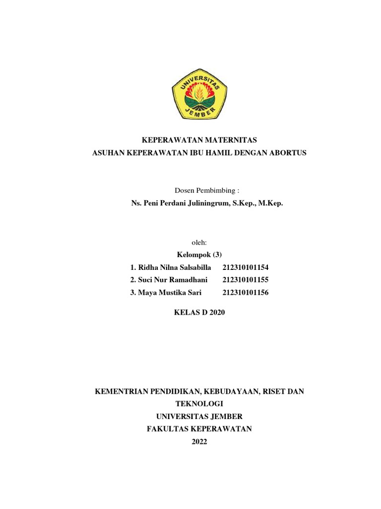 Kelompok 3 - Askep Abortus - D2020 | PDF