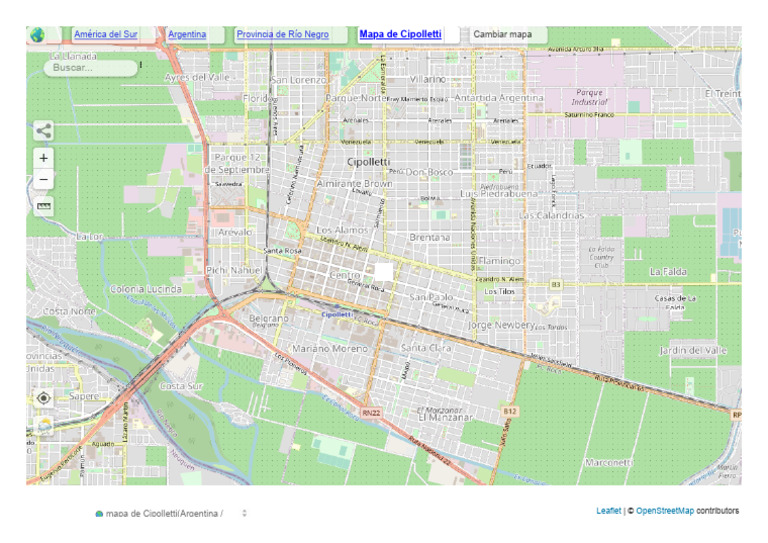 Mapa de Cipolletti - Plano de Cipolletti Interactivo e | PDF