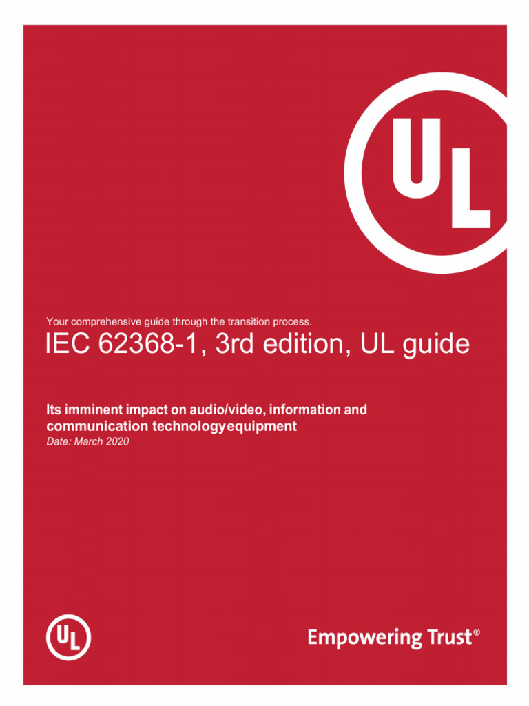 62368-1 UL Transition Guide 2020-03 | PDF | International Electrotechnical Commission ...
