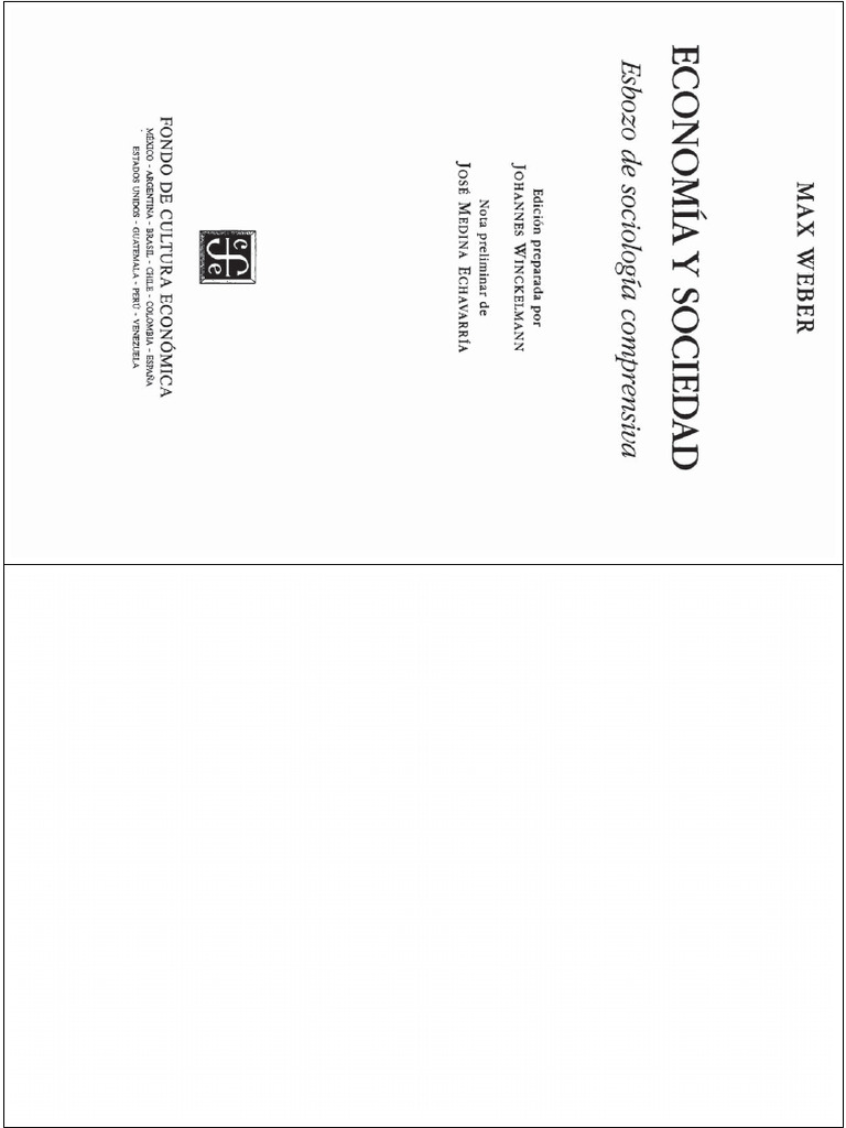 Weber Economia Y Sociedad Fragmento Pdf