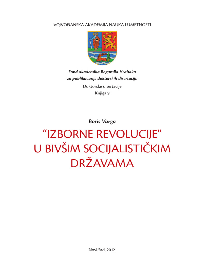 Varga B 2012 Izborne Rev U Bivsim Soc Drzavama Pdf