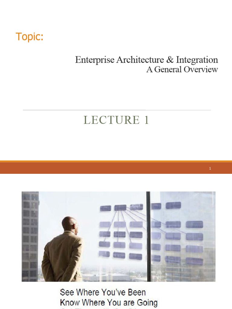 Topic:: Enterprise Architecture & Integration | PDF | Enterprise ...