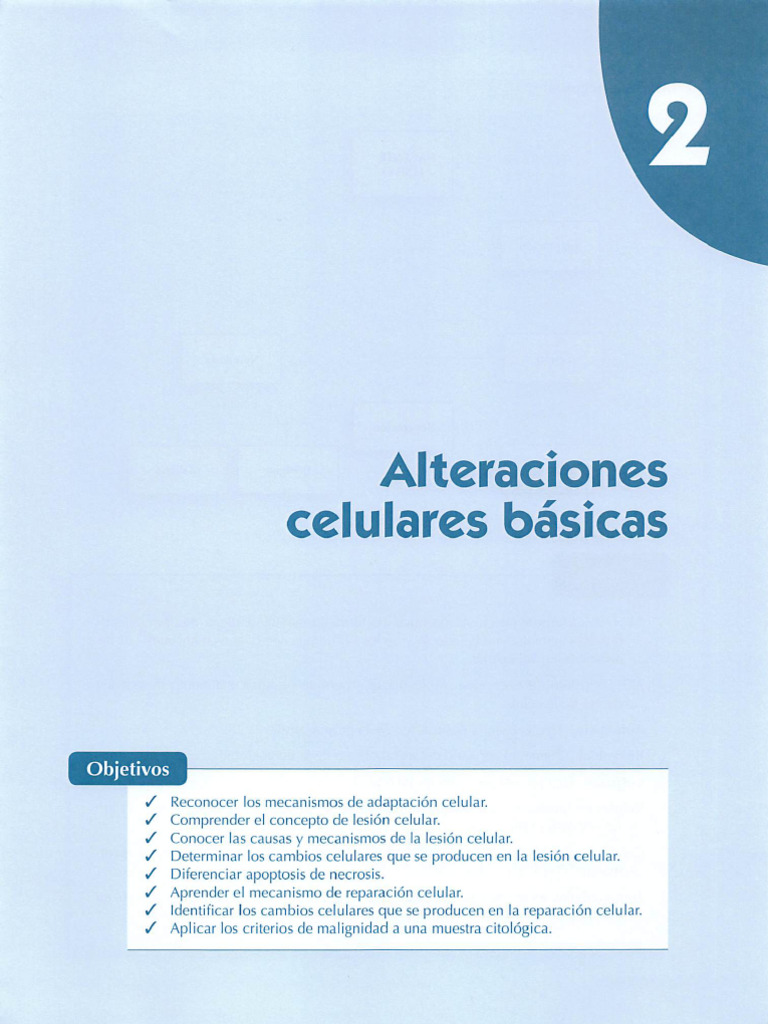U2-CG Alteraciones Celulares Básicas | PDF