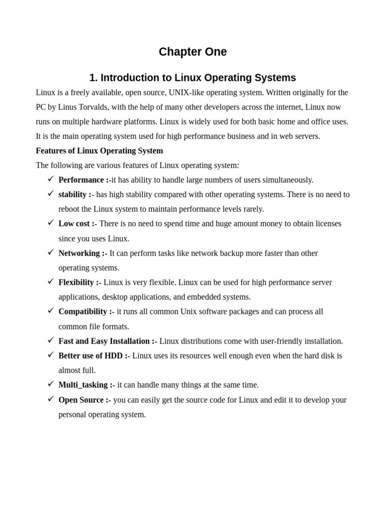 Os Lab Mannual Pdf Linux Operating System