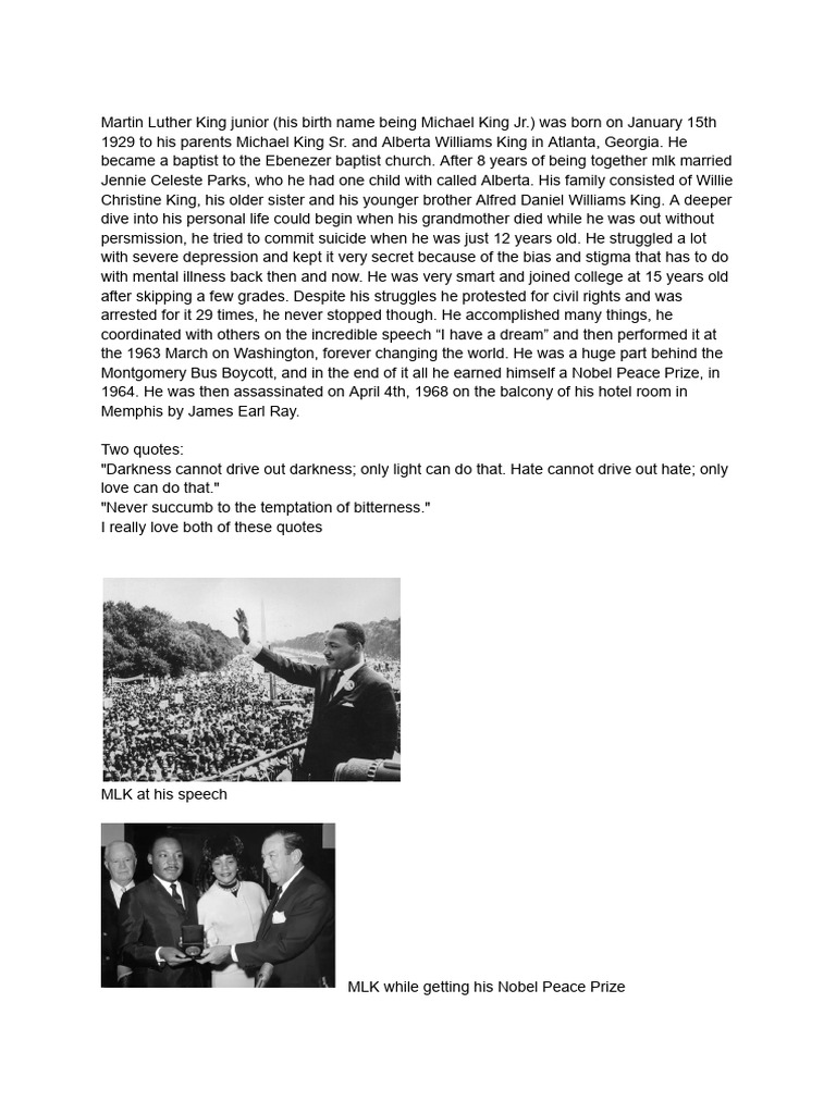 MLK | PDF | Martin Luther King Jr.