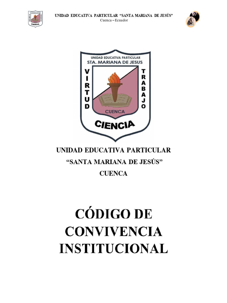 Código De Convivencia 21 25 Pdf Institución Ideologías Políticas