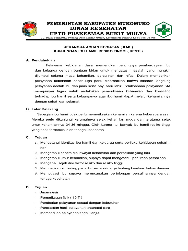 Kak Bumil Resti | PDF