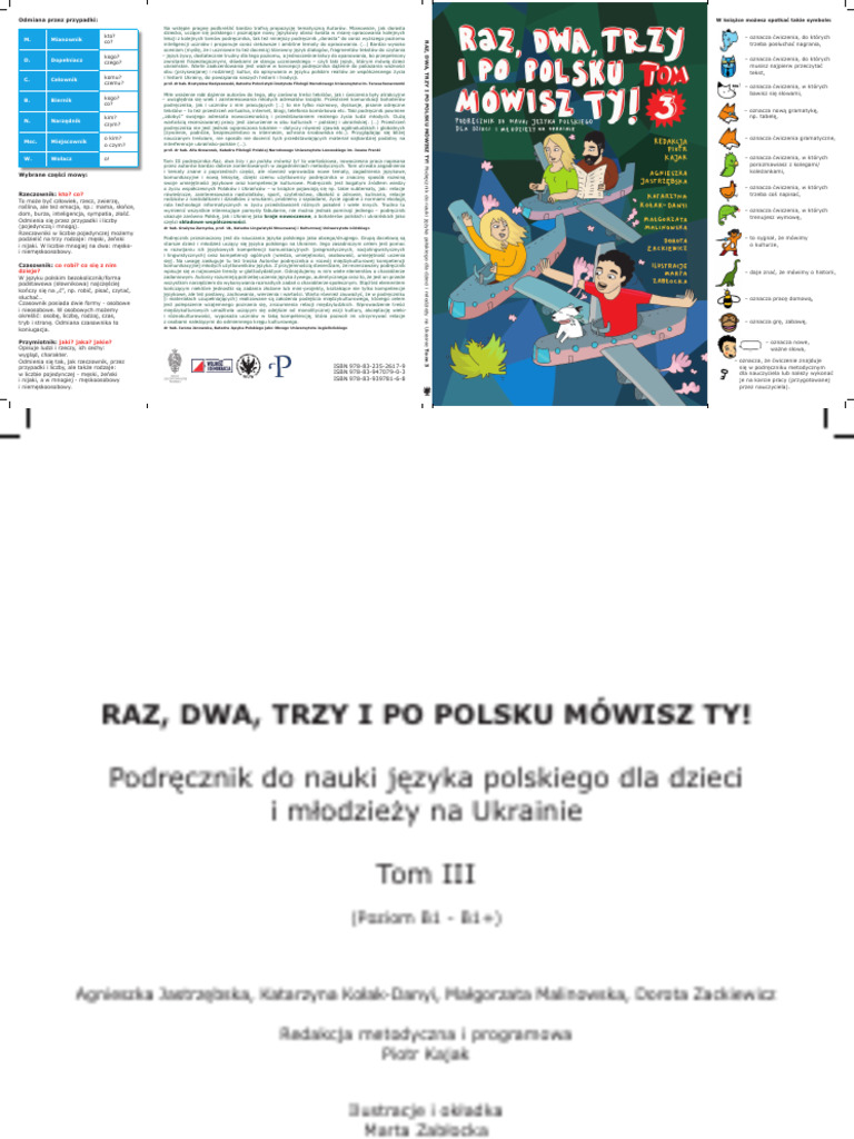 Raz Dwa Trzy I Po Polsku Mowisz Ty Tom I | PDF