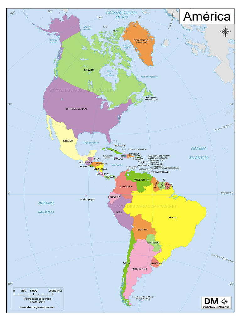 Mapa Continente America | PDF