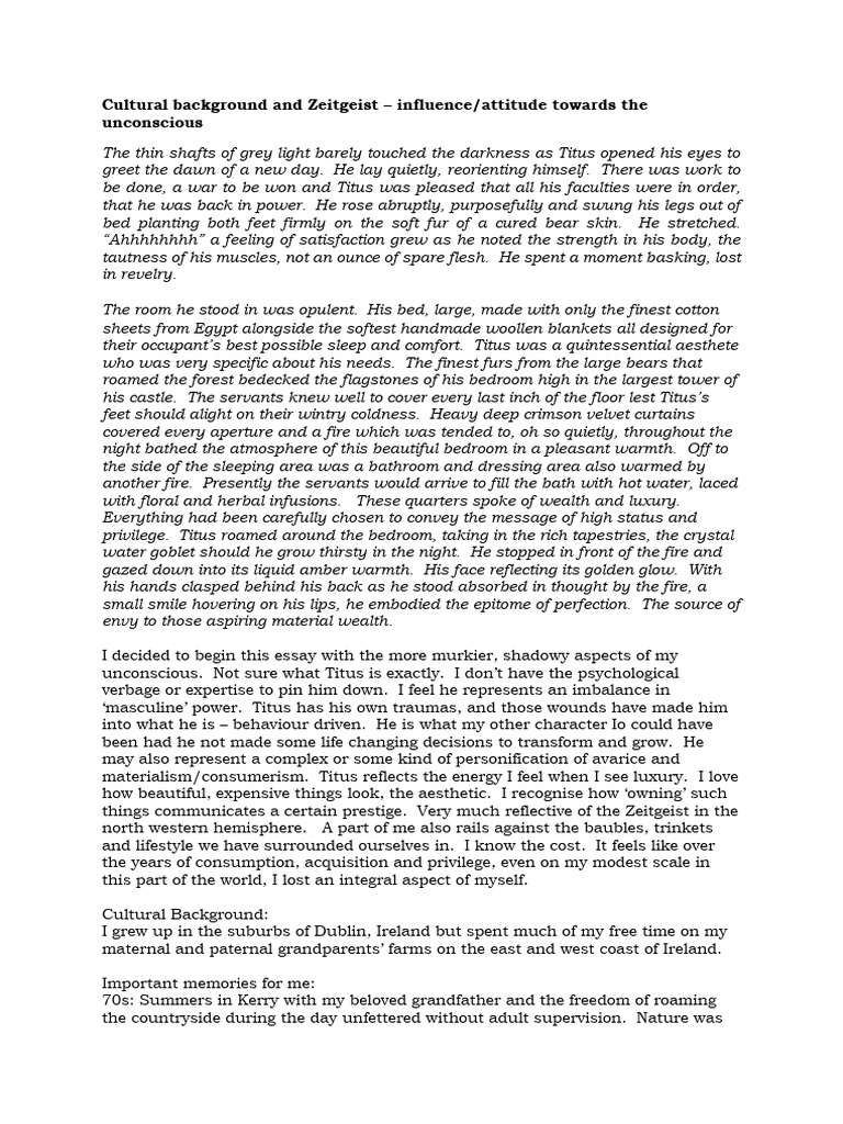 Cultural Background and Zeitgeist | PDF | Psychological Trauma