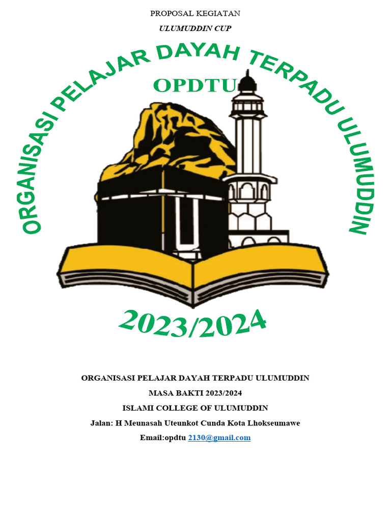 Proposal Liga Ulumuddin Cup 2023 | PDF