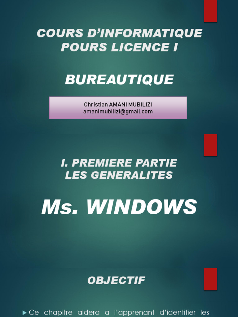 Windows Bac 1 Eco | PDF