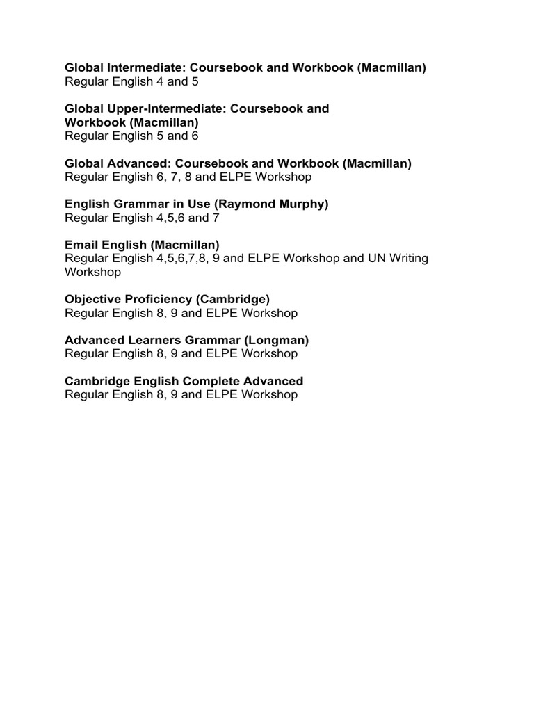 English - Learning Materials | PDF