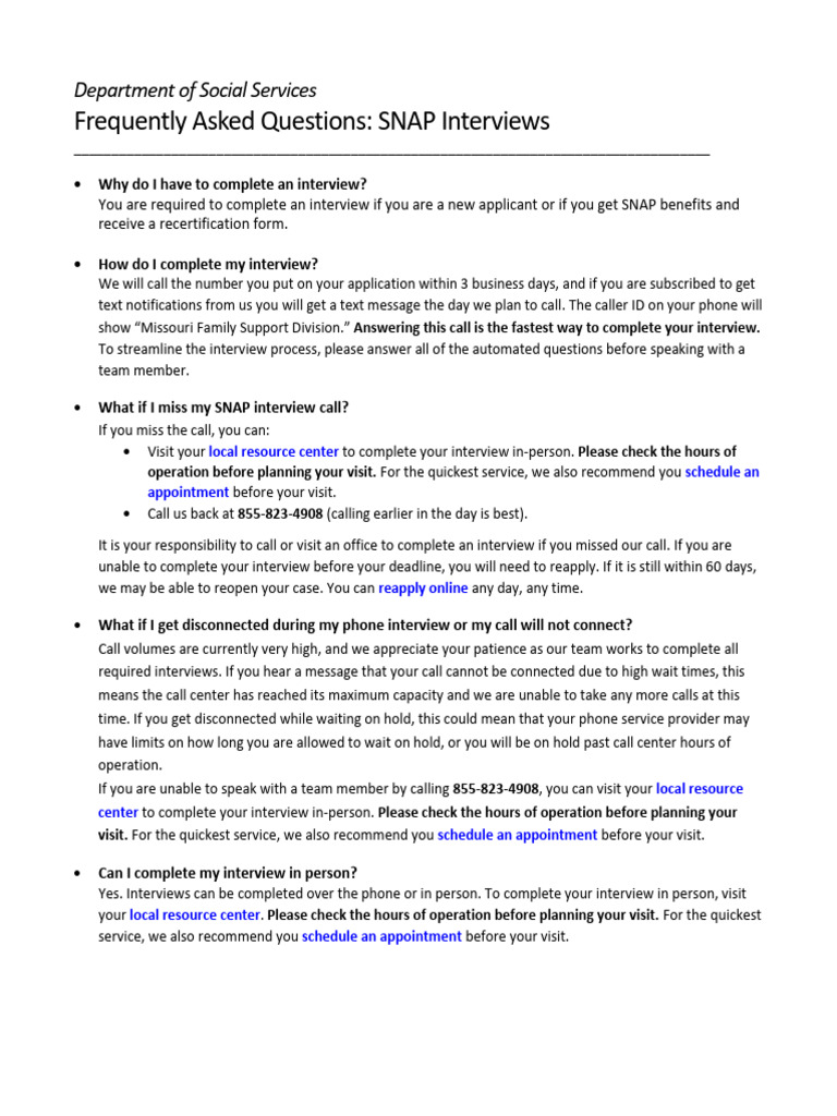 SNAP Interview FAQs | PDF