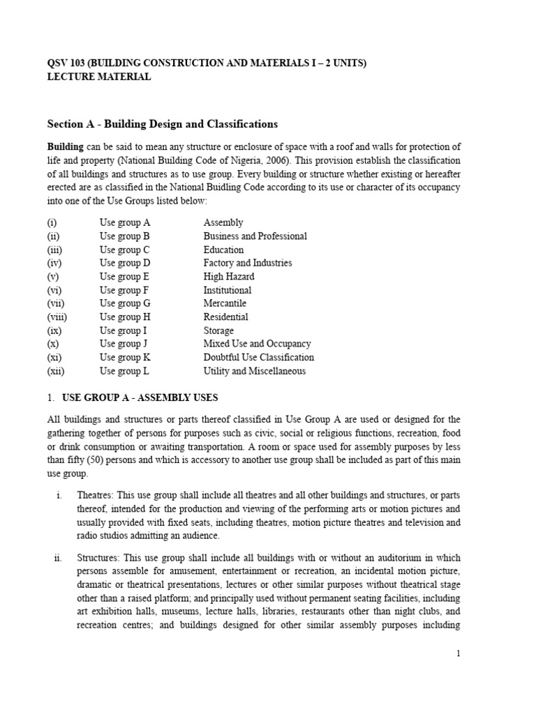 Qsv103 Building | PDF