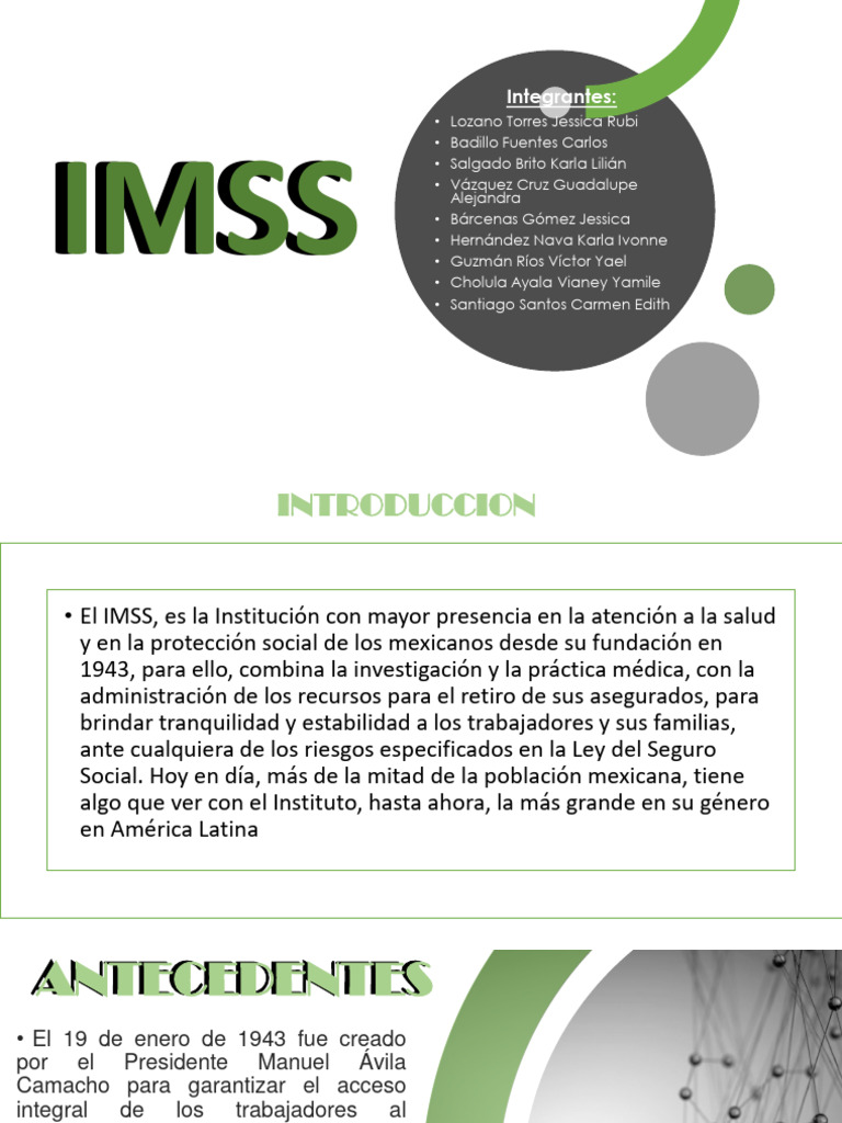 Equipo 3 y 4 Presentación Imss Hysi | PDF