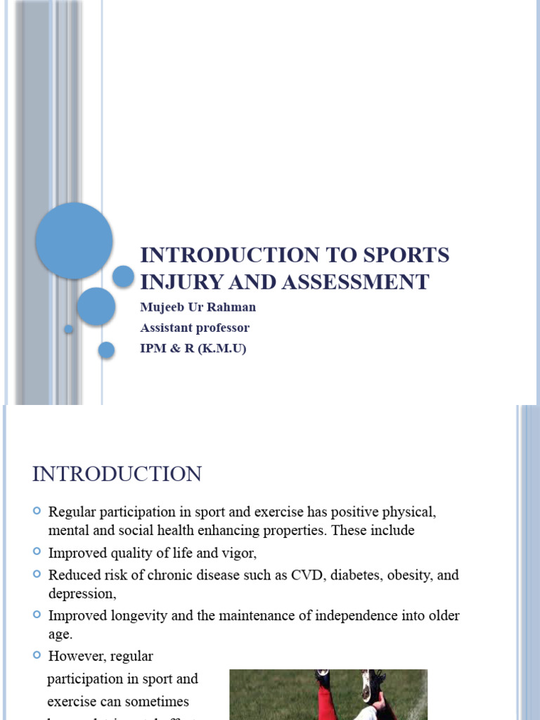 1.introduction To Sports Injuries | PDF | Injury | Musculoskeletal System