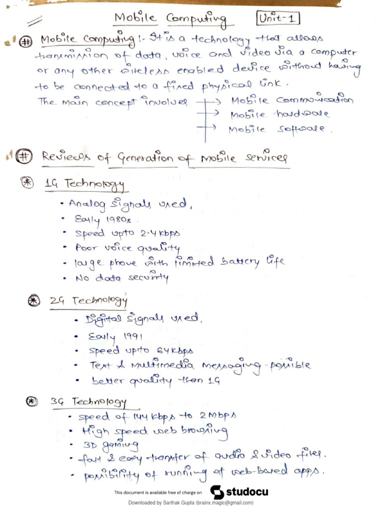 Notes Handwritten PDF