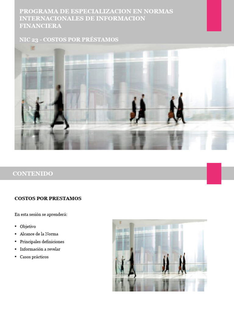NIC 23 - Costos Por Préstamos - UNMSM | PDF | normas internacionales de ...