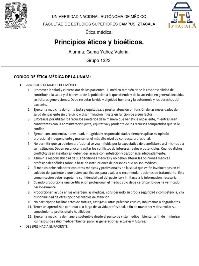 PRINCIPIOS ÉTICOS Y BIOÉTICOS | PDF | Consentimiento informado | Virtud PRINCIPIOS ÉTICOS Y BIOÉTICOS | PDF | Consentimiento informado | Virtud