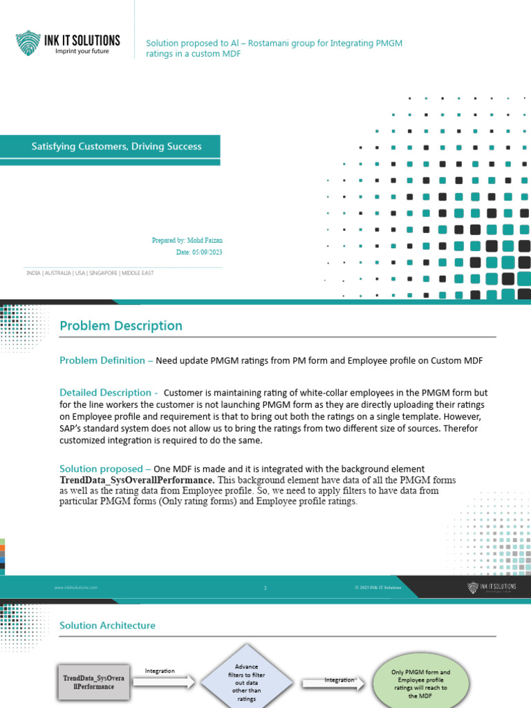 Solution Proposed For Integrating PMGM Ratings in Custom MDF | PDF ...