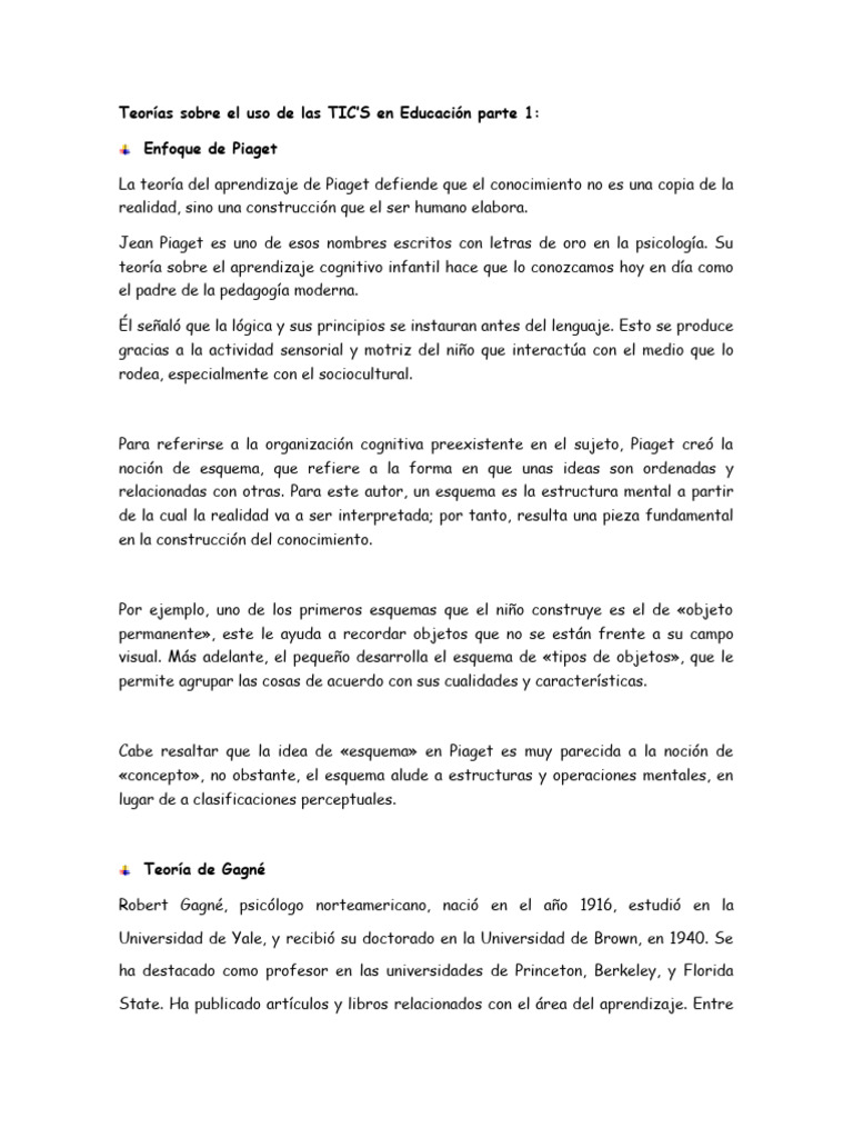 Teorías Sobre El Uso de Las TIC 2 | PDF