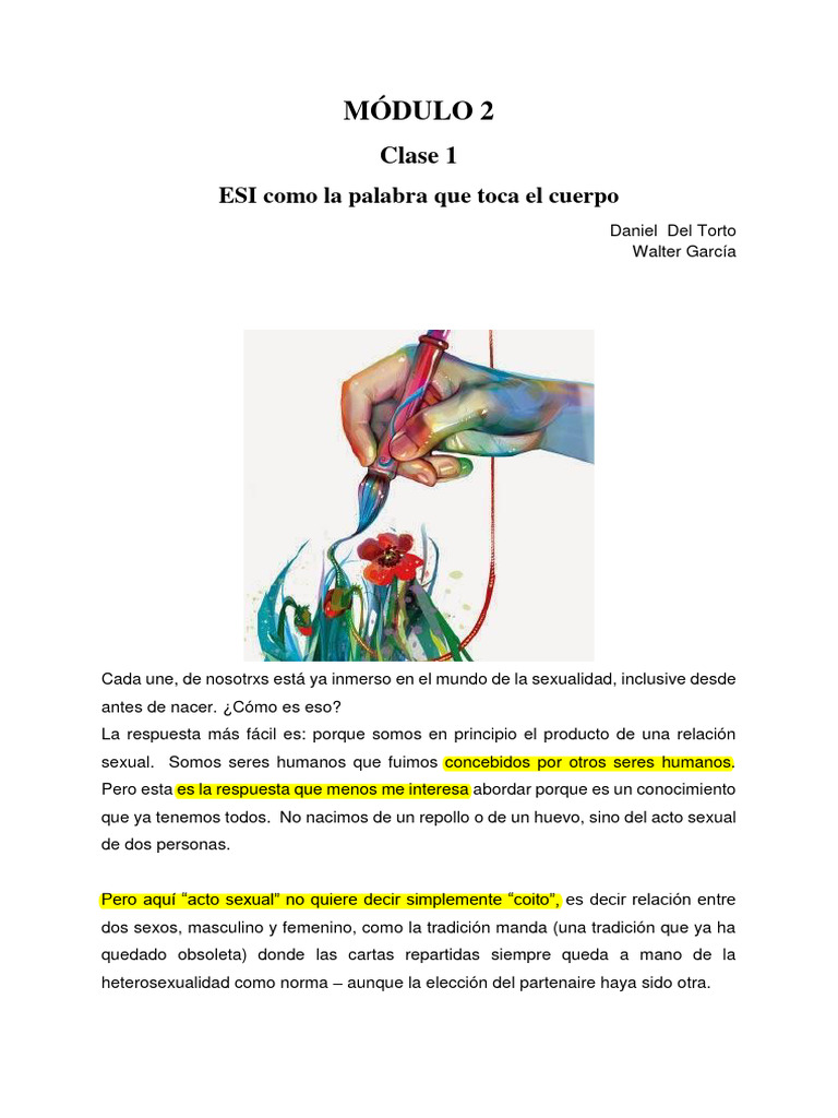 ESI Modulo02 Clase01 | PDF | Psicoanálisis | Reproducción