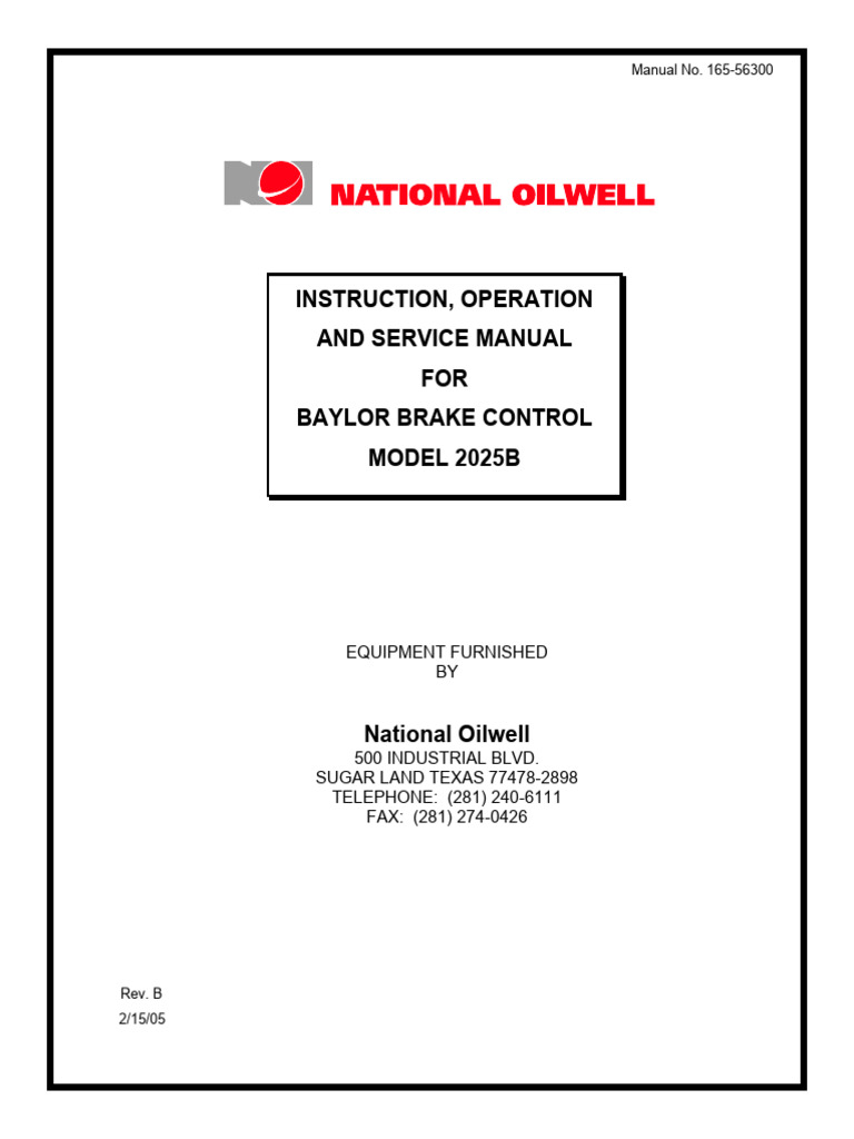 Baylor Brake 2025B | PDF | Amplifier | Alternating Current