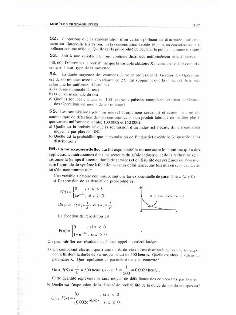 Modèles de Probabilité - Exercices - Split - 4 | PDF